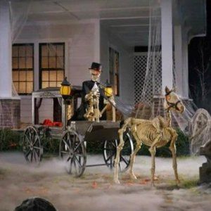 Home Depot | Party Supplies | 5ft Animated Led Haunted Hearse With ...